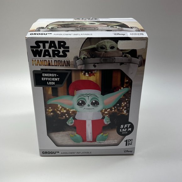 Gemmy | Holiday | Gemmy Airblown Inflatable Star Wars Mandalorian Grogu ...
